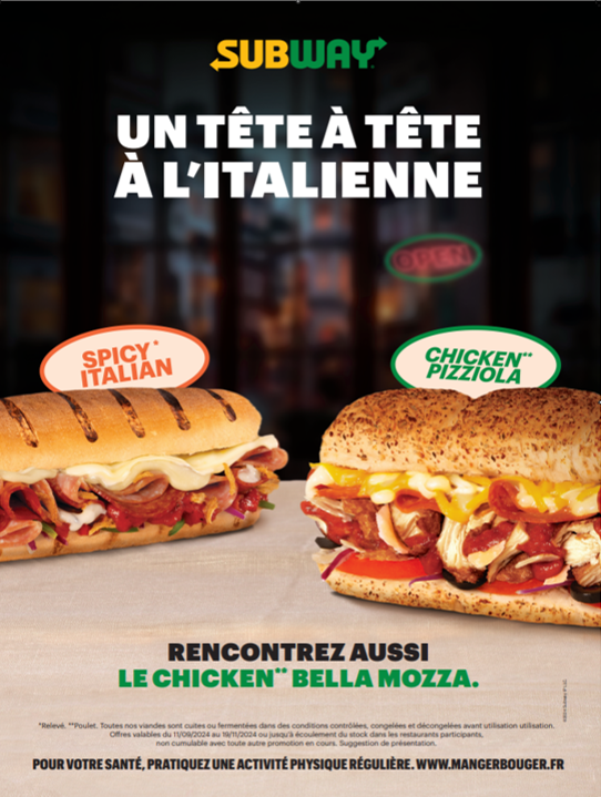 Découvrez l'Italian Collection de Subway®