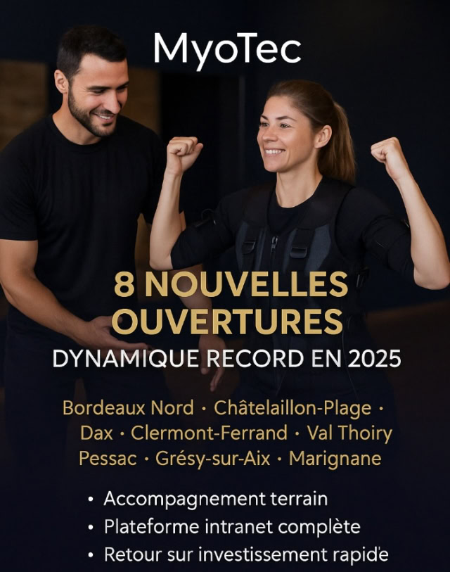 MyoTec annonce 8 ouvertures imminentes en 2025